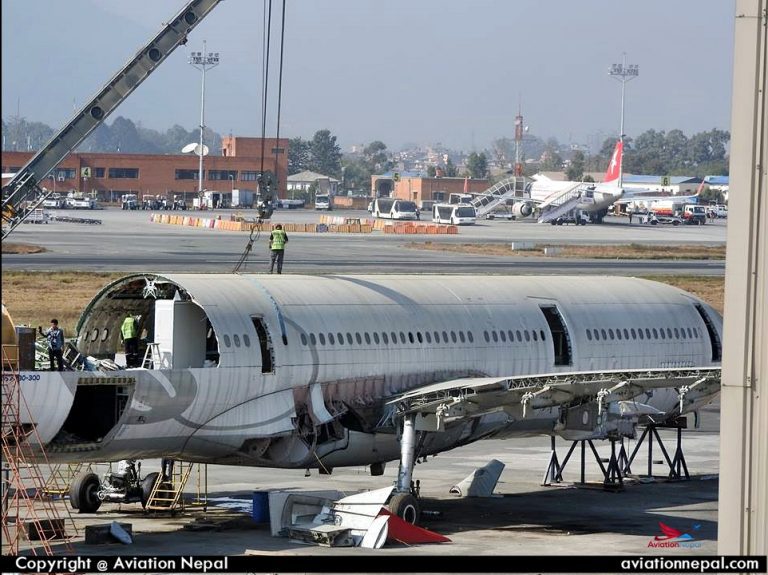 Dismantling in its final stage for the crashed Turkish Airlines’ Airbus ...