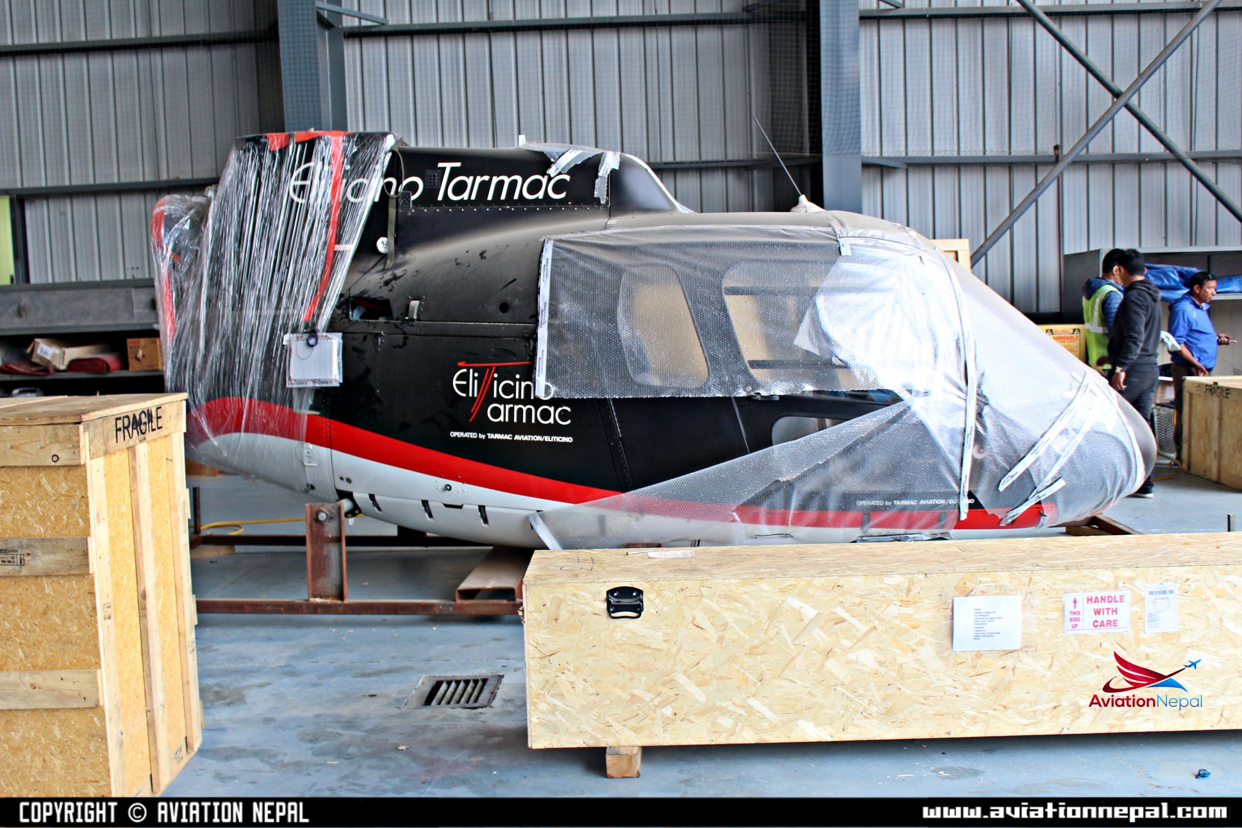 Awaited Fishtail Air AS 350 B3+ “9N-AJR” Helicopter finally arrives TIA