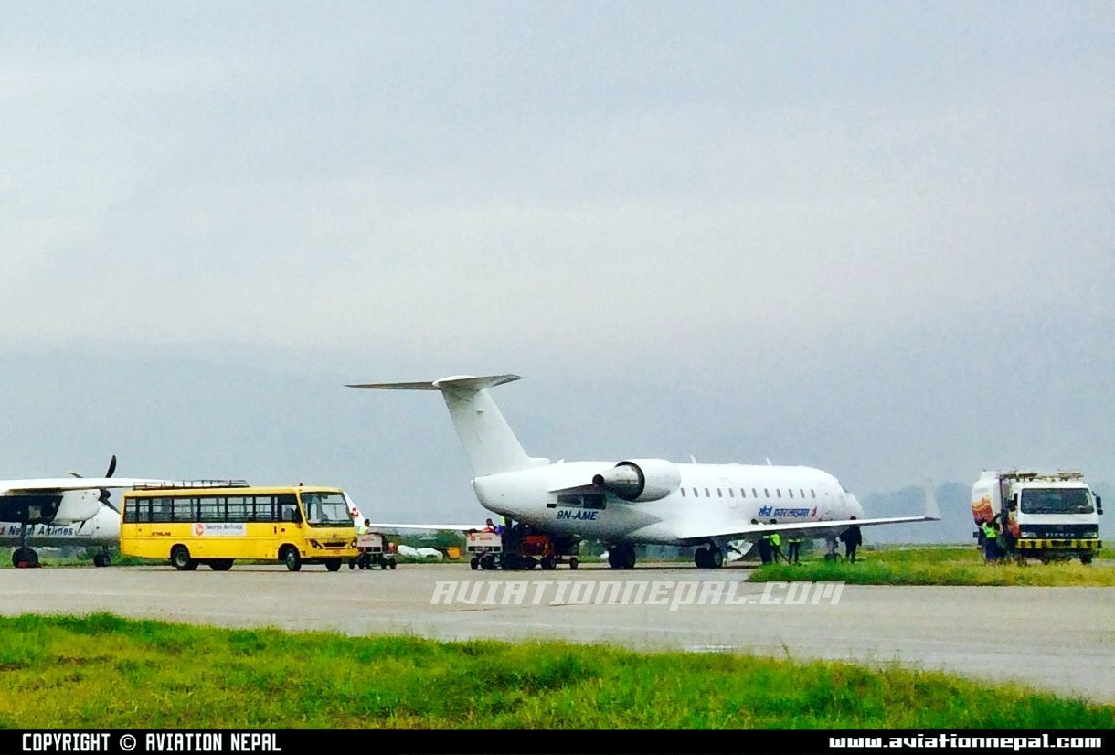 Saurya Airlines additional CRJ-200 '9N-AME' commences its commercial ...