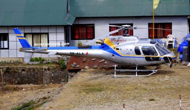 Fishtail Air’s newly arrived AS 350 B3+ helicopter ready for commercial ...