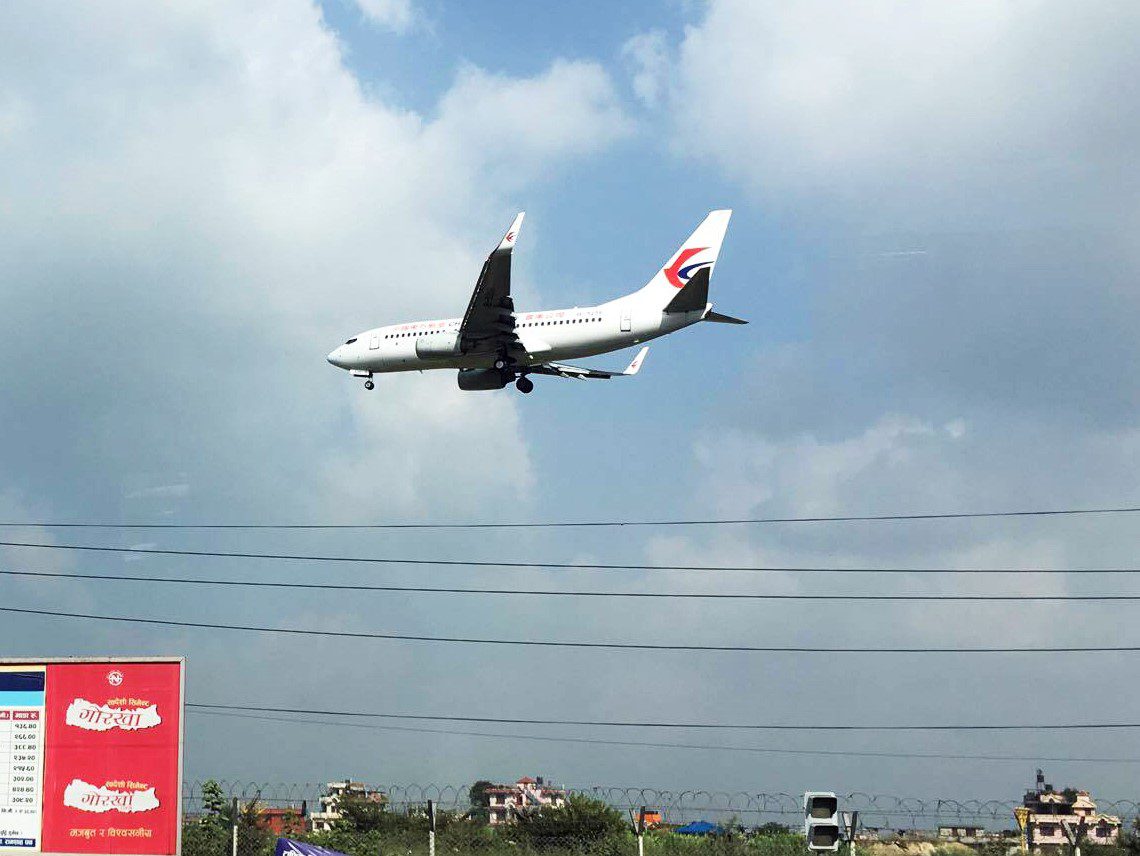 Air connectivity between Nepal and China increased