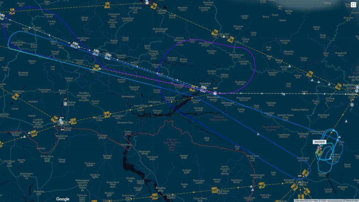 Flight Path of Airbus A320 Test Flight-aviationnepal | Aviation Nepal