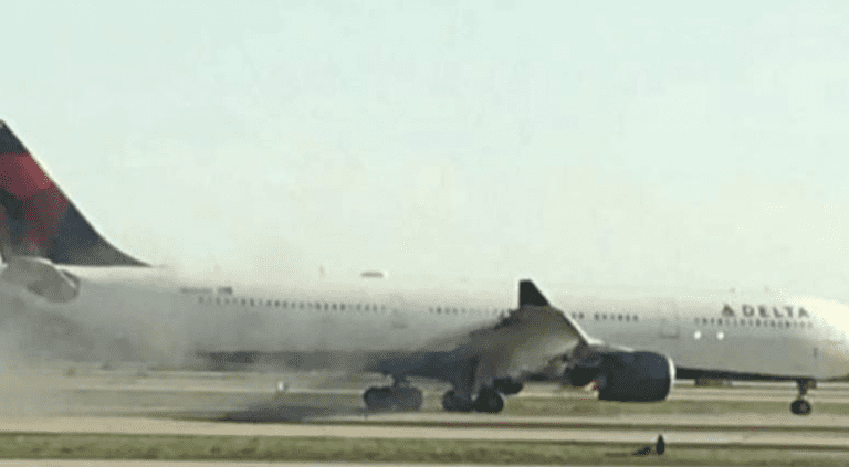 Delta A330-300 makes emergency landing following engine fire