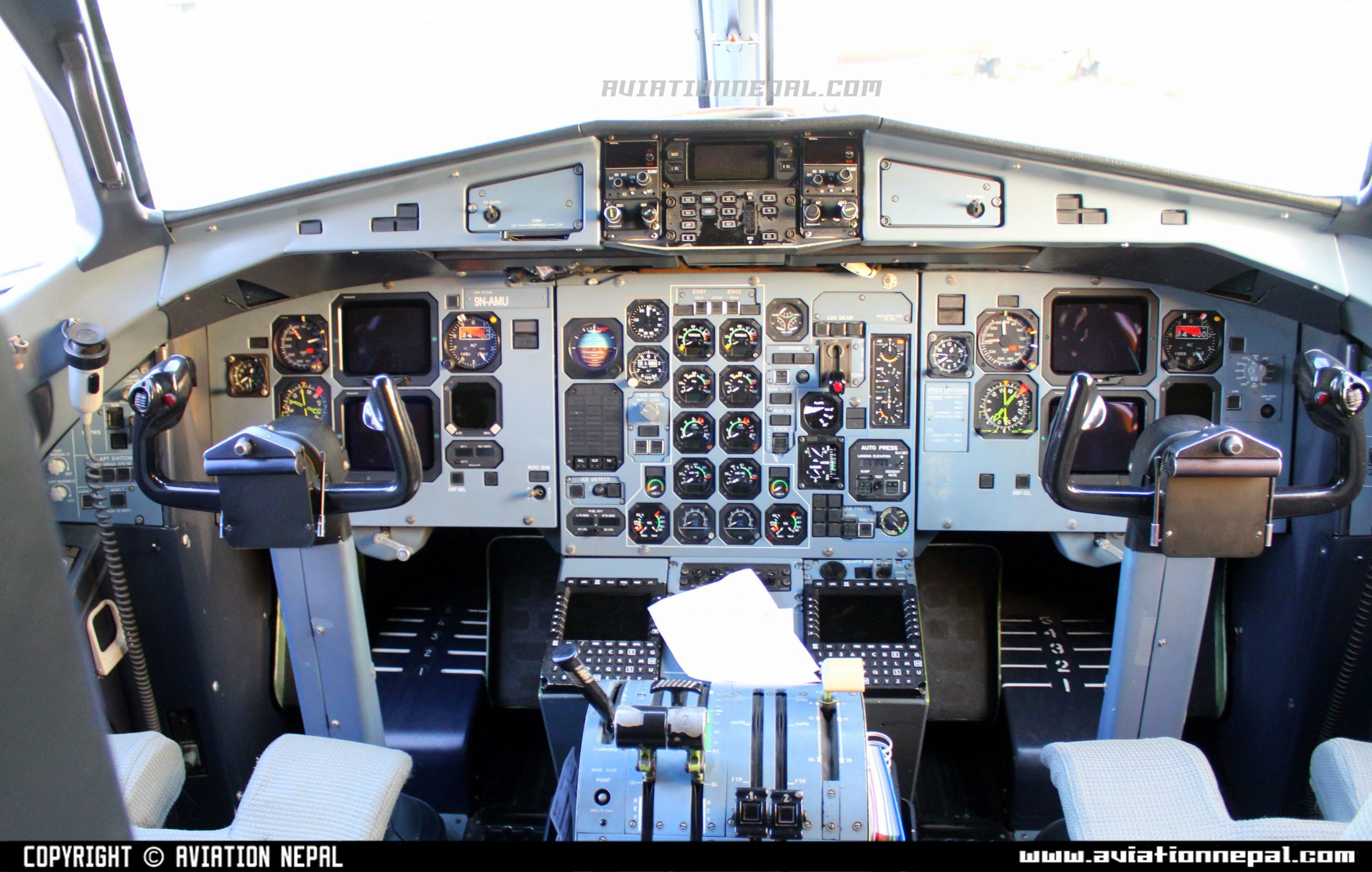 Buddha Air ATR Cockpit-aviationnepal.com | Aviation Nepal