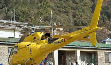 Fishtail Air’s newly arrived AS 350 B3+ helicopter ready for commercial ...