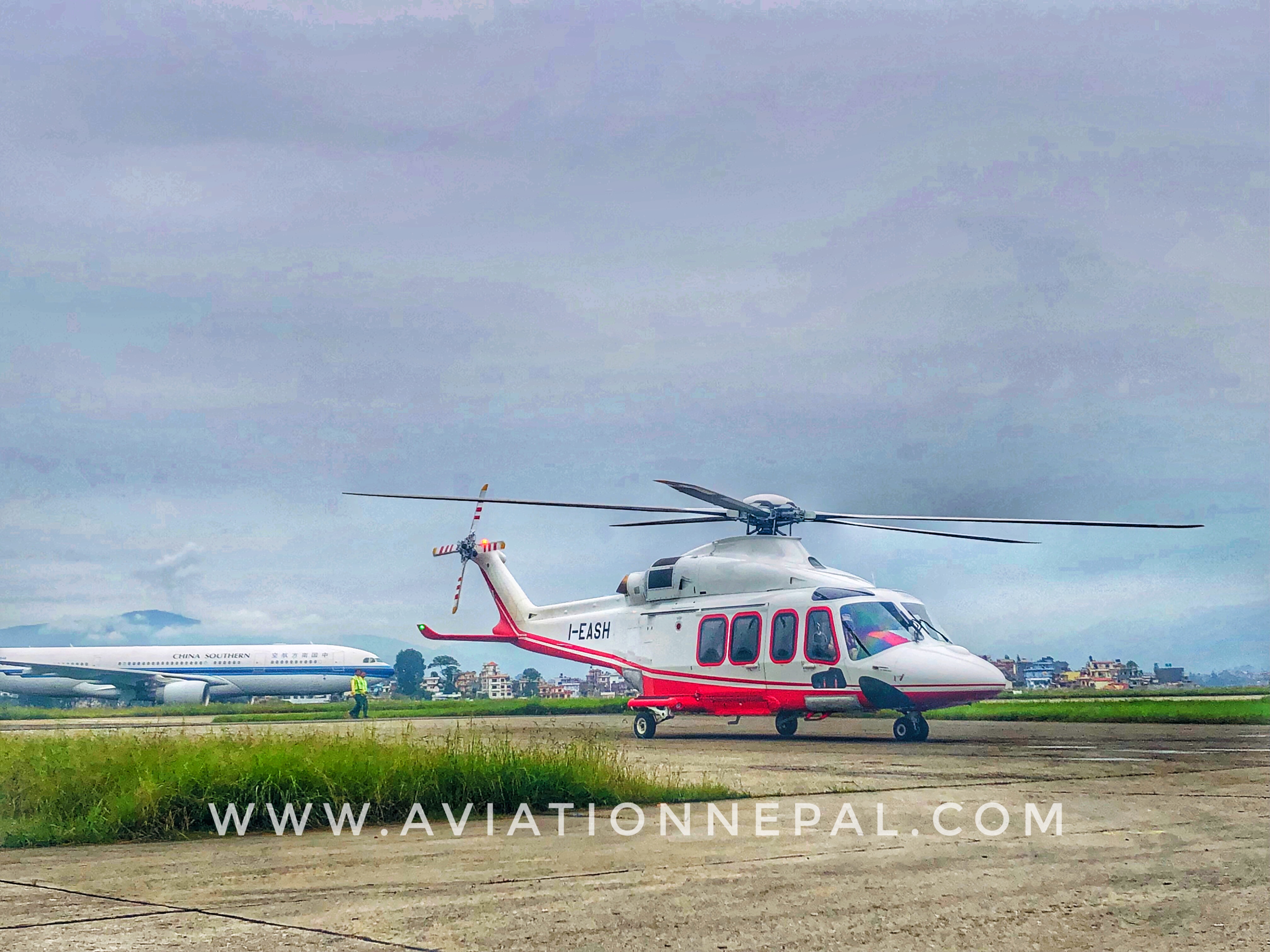 Nepali Army lands its new VVIP version Agusta helicopter in civil ...