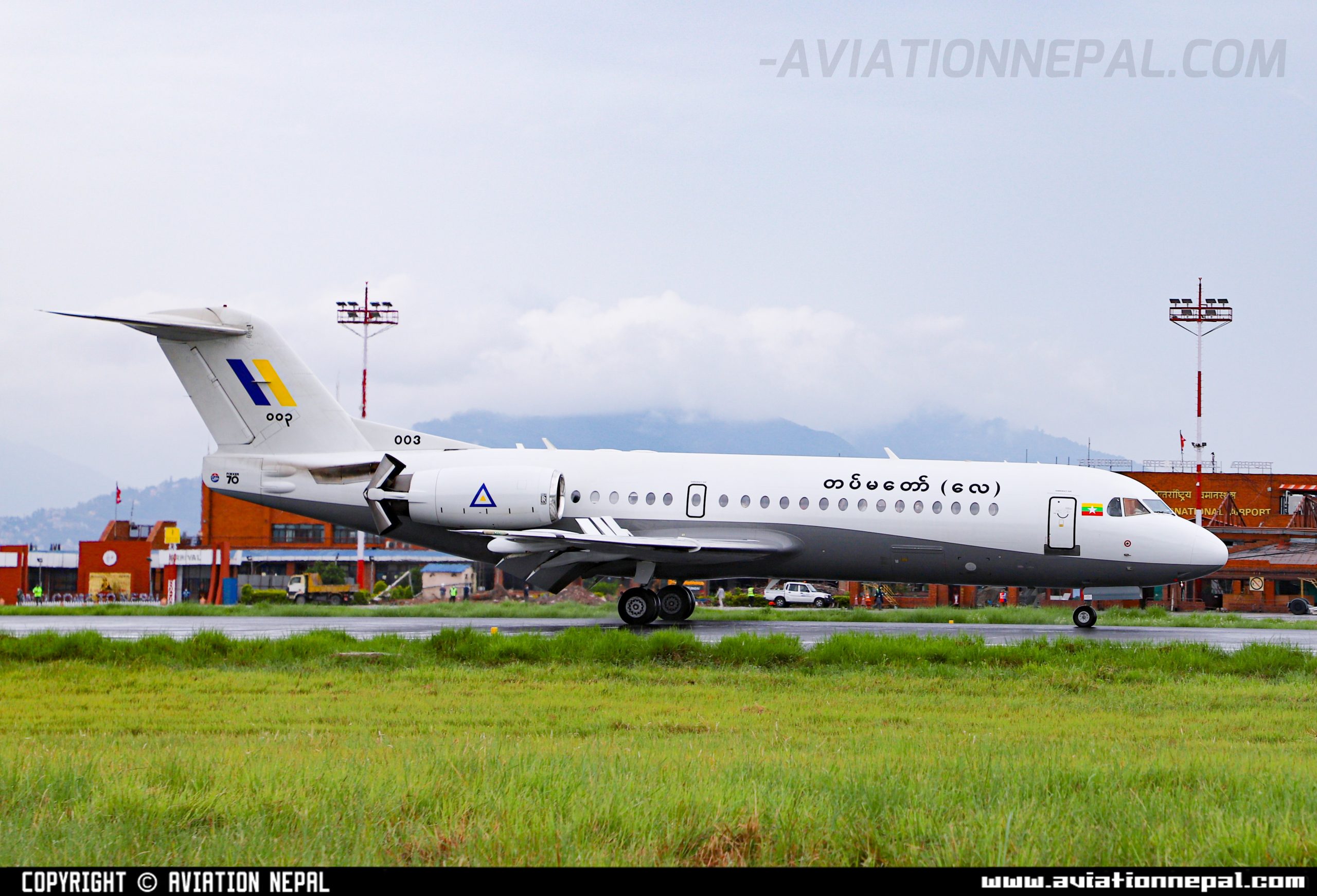 Nepal operates first repatriation flight operating MAF F70 aircraft on ...