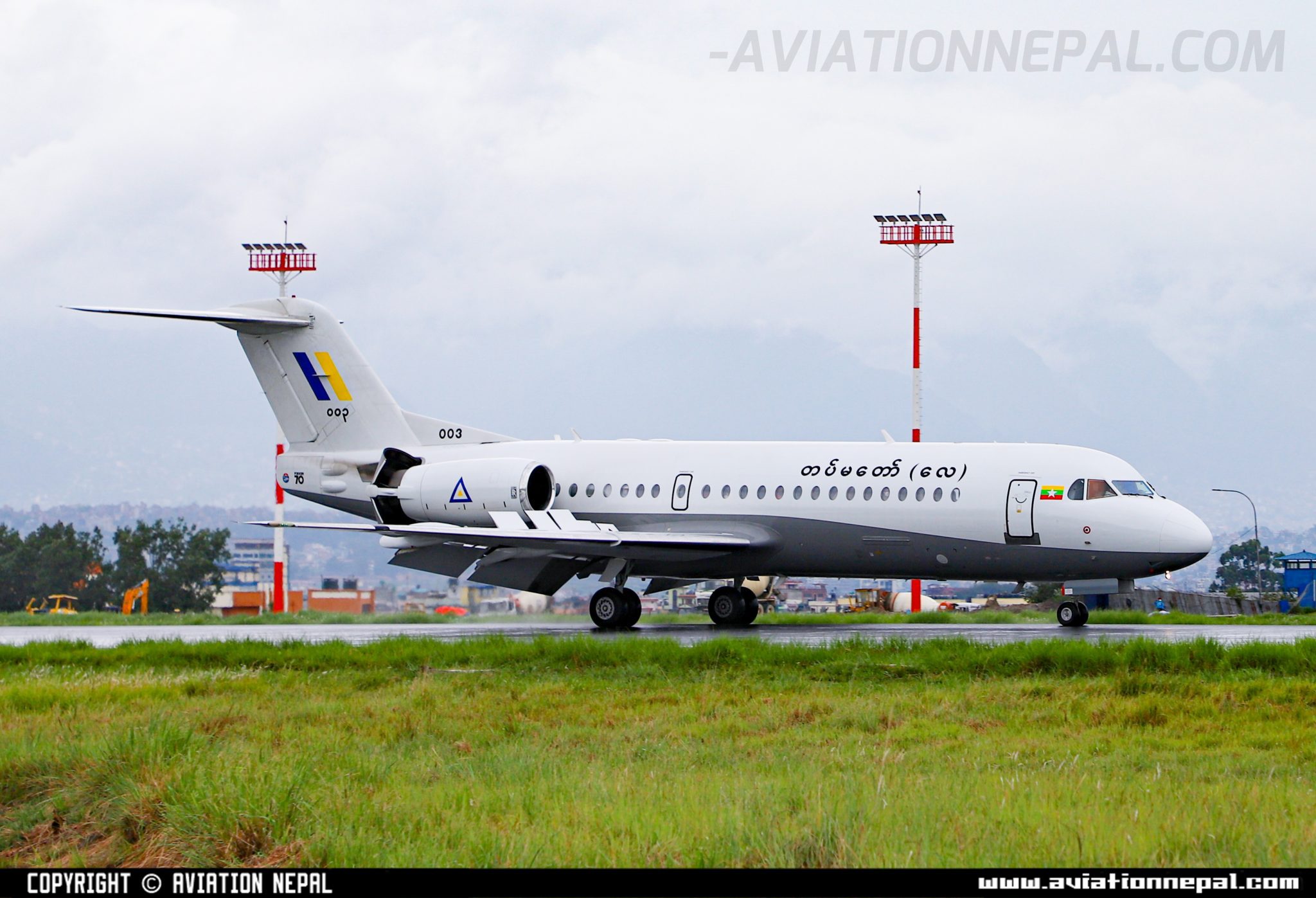 Nepal operates first repatriation flight operating MAF F70 aircraft on ...