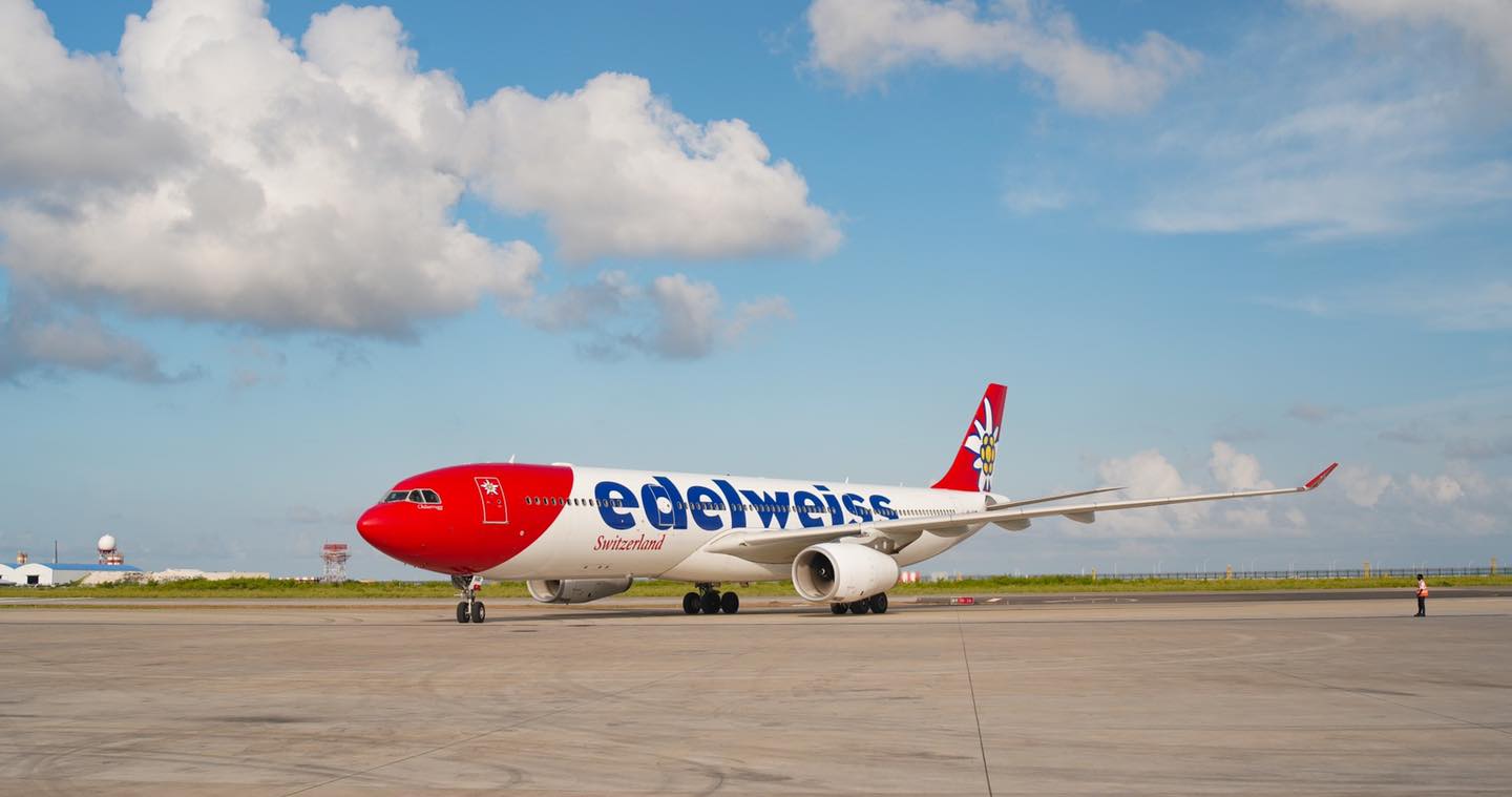 Edelweiss Air has reinstated its flight to the Maldives from Switzerland