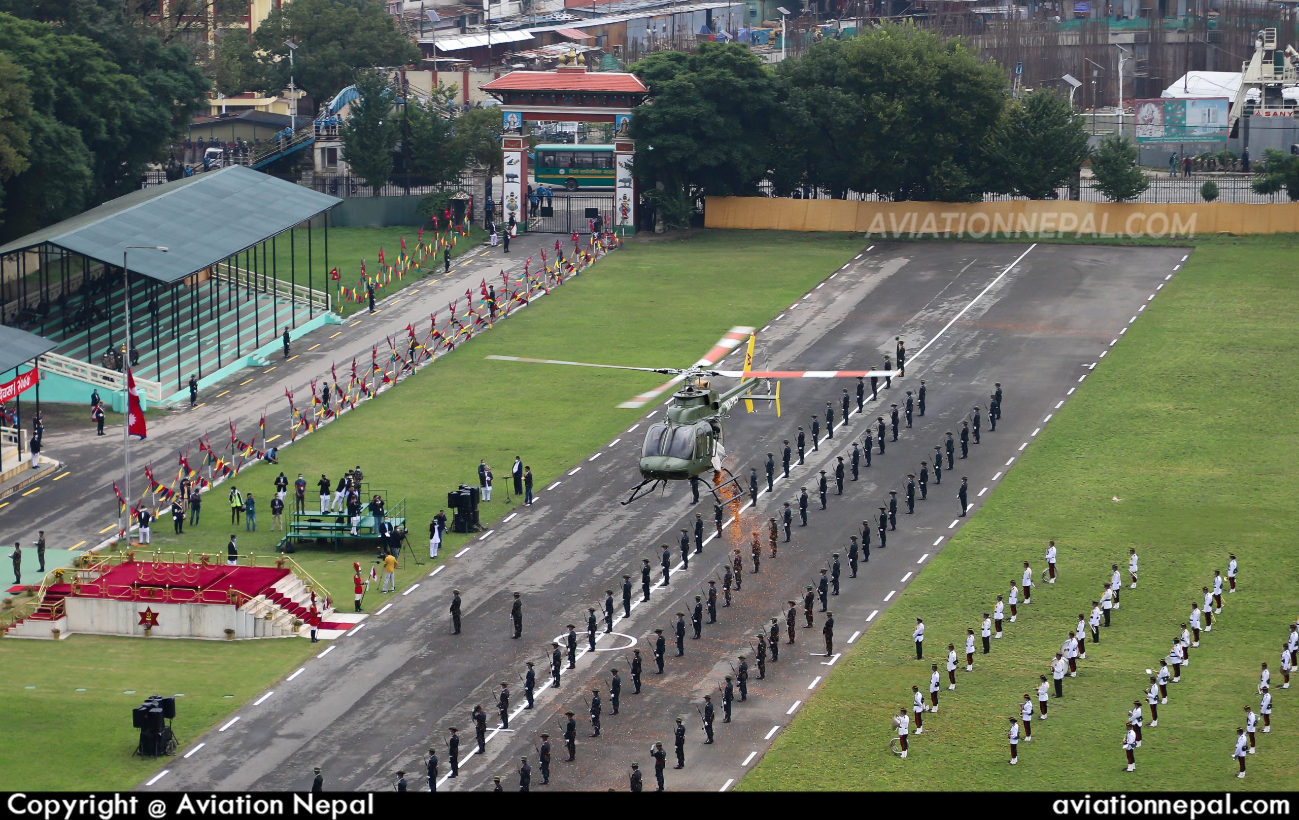 Nepal army helicopters at constitution day (Photos)