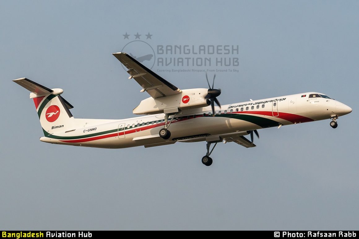 Biman Bangladesh's brand new Dash 8-400 joined the fleet