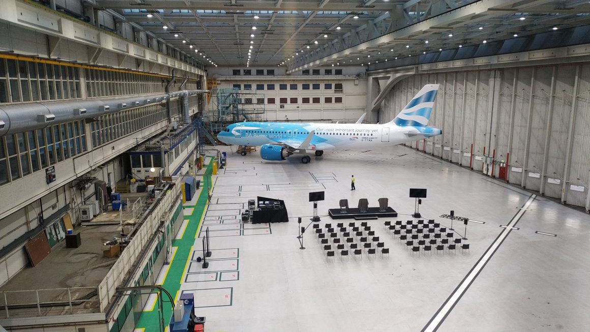 British Airways A320neo introduced a special light-blue livery